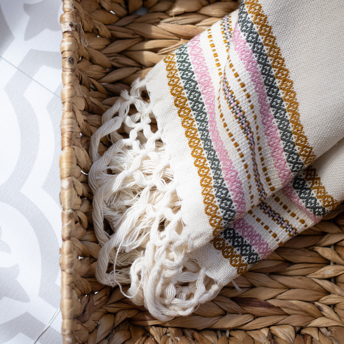 Handwoven Mexican Rebozo in Desert - Organic Cotton Shawl – Origin Mexico